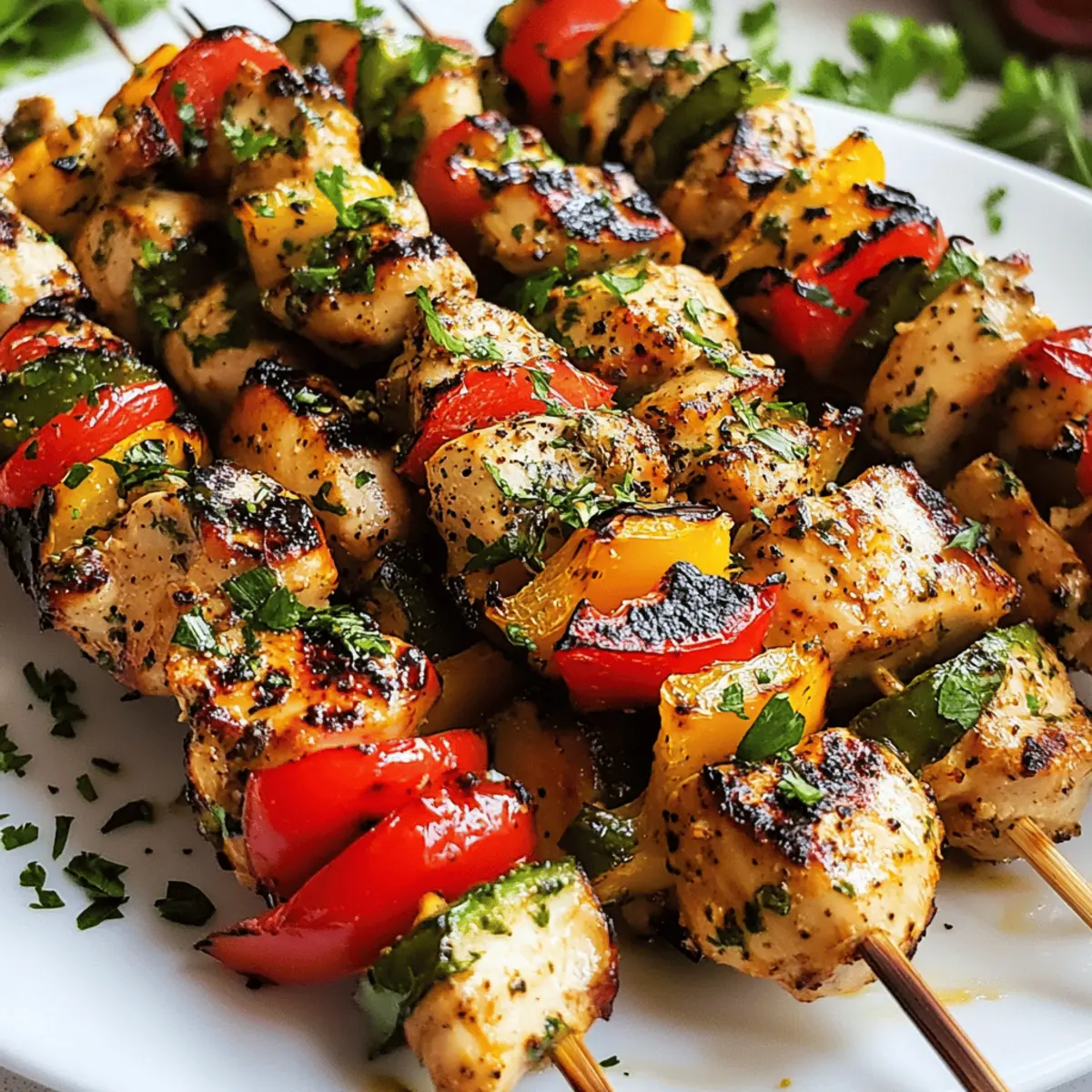 Easy Delicious Juicy Mediterranean Grilled Chicken Skewers