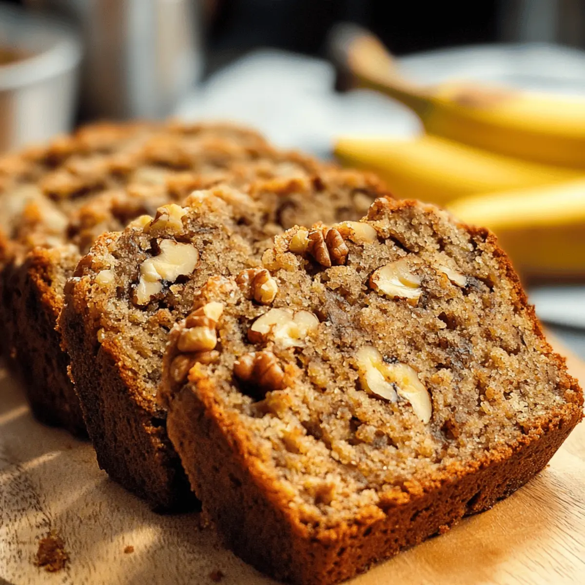 Easy Banana Walnut Loaf Slices — Irresistible, Delicious Bliss