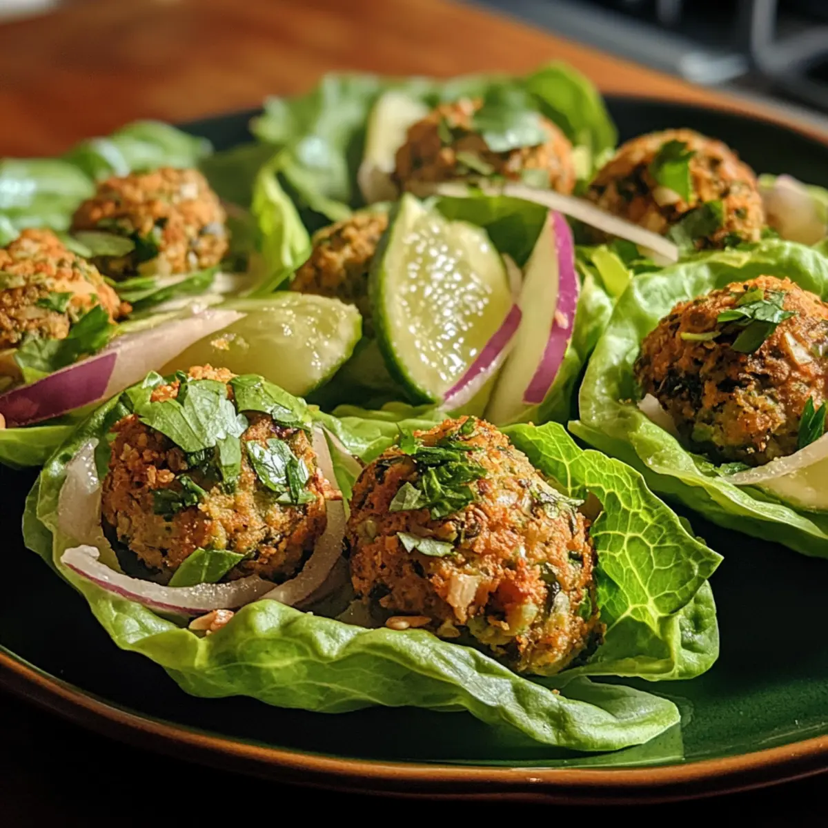 Ultimate Mini Falafel Lettuce Cups: Comforting Crispy Bites